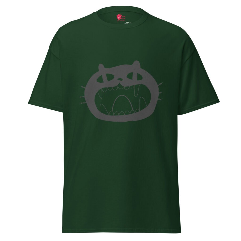Grr Black Cat Unisex T-shirt | Bold Cat Graphic Tee